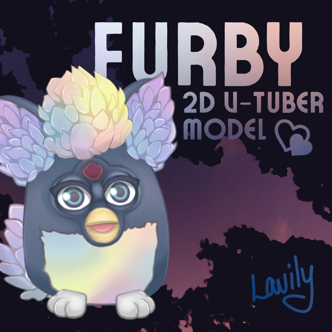 Rainbow Furby - Premade Vtuber Model/avatar - LIVE2D - Etsy