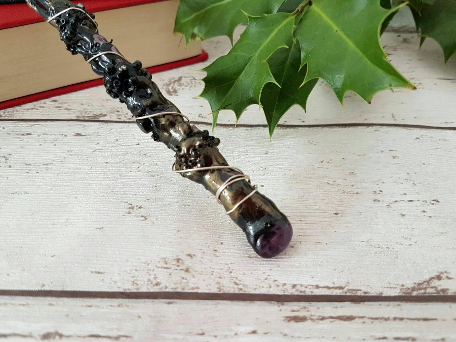 Sculpted Wand With Gemstones or Crystalswand With Healing - Etsy