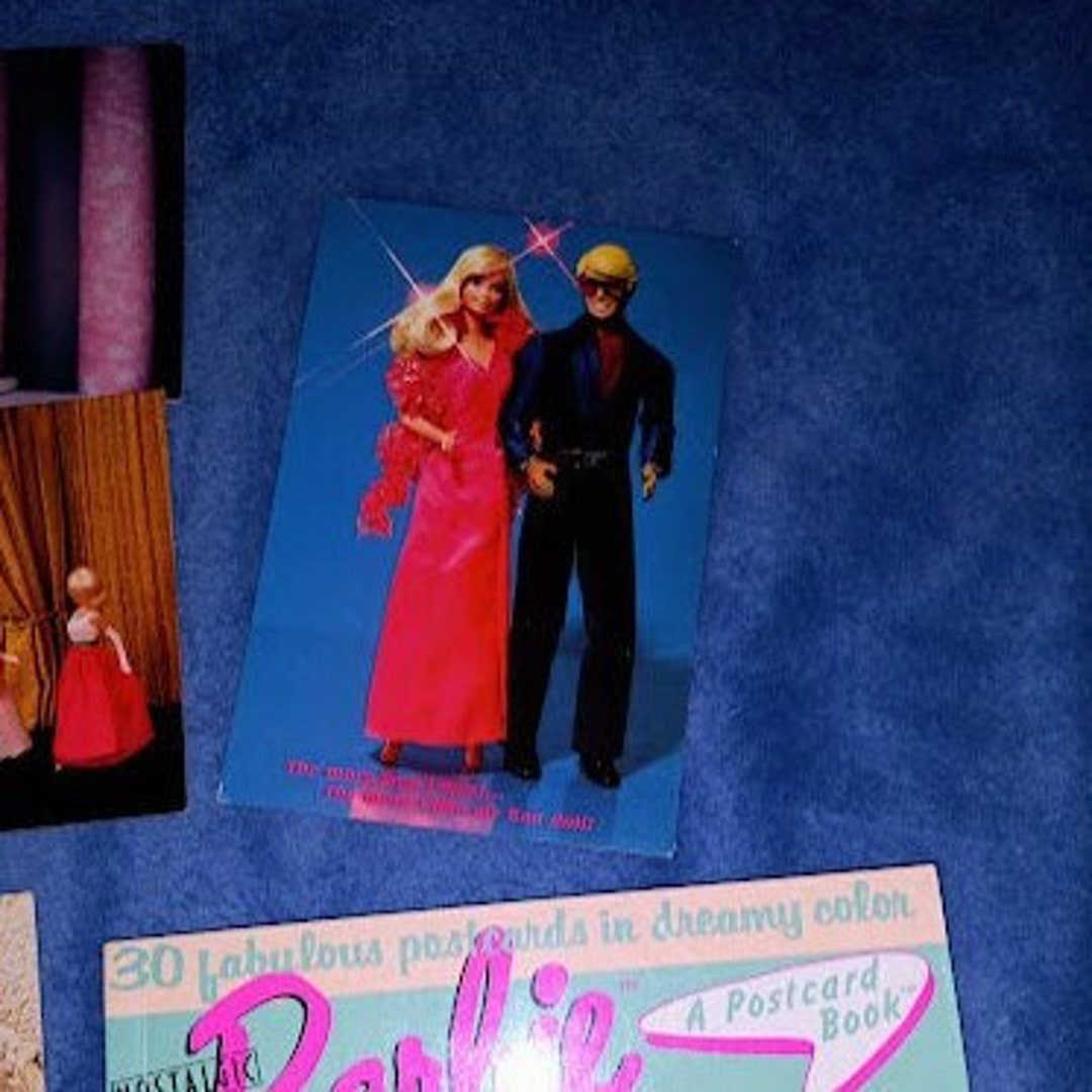 Vintage 1990s Nostalgic Barbie Postcard 2 Full-color Postcards Lot ...