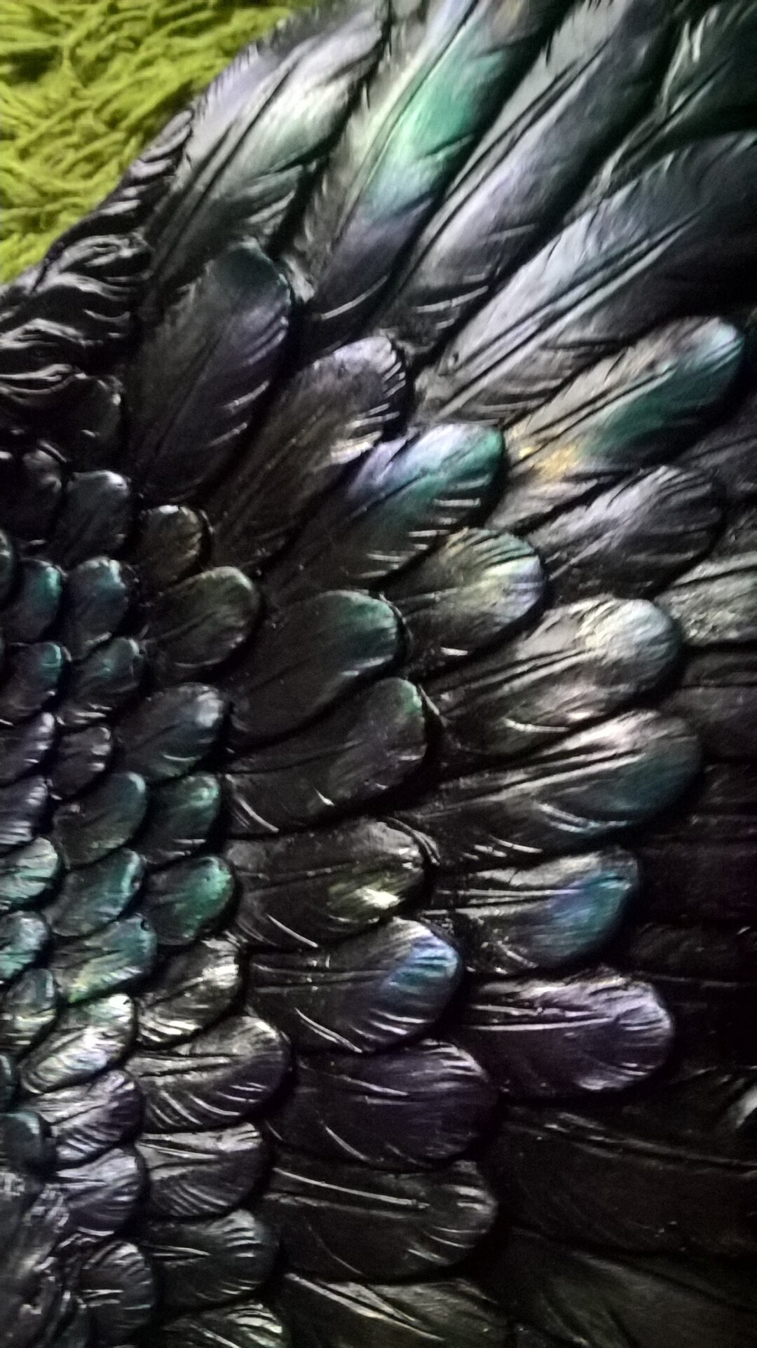 Gothic Angel Wings Raven Colors Iridescent , 1 Pair. - Etsy