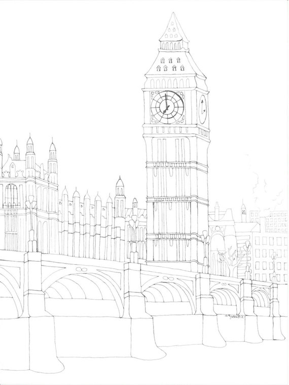 Big Ben Coloring Page