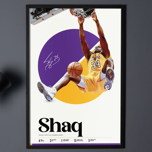 Shaquille O'neal NBA Poster 1992 - Etsy