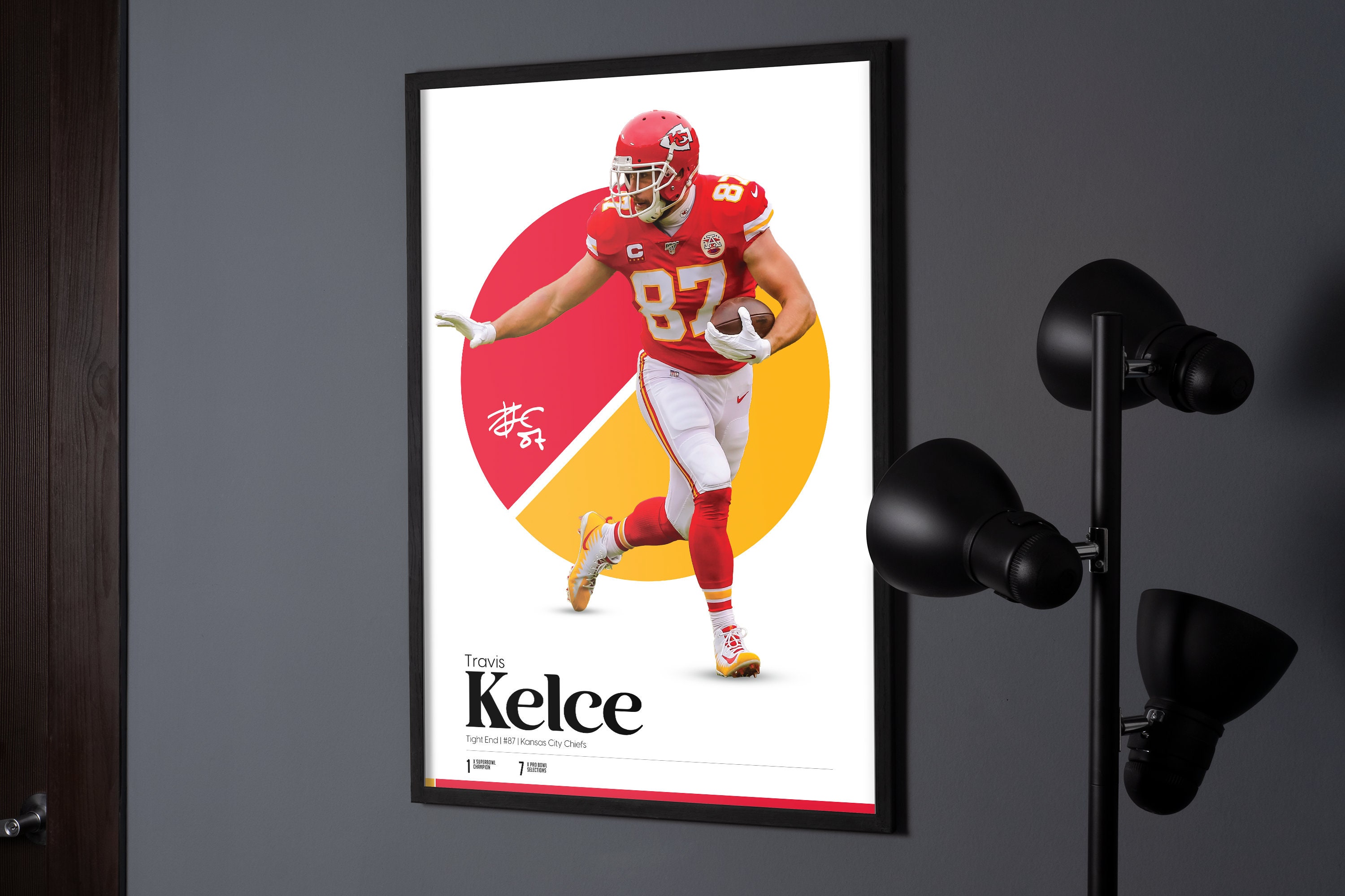 Travis Kelce Poster Kc Chiefs - Kansas City Chiefs Designed & Sold By ...