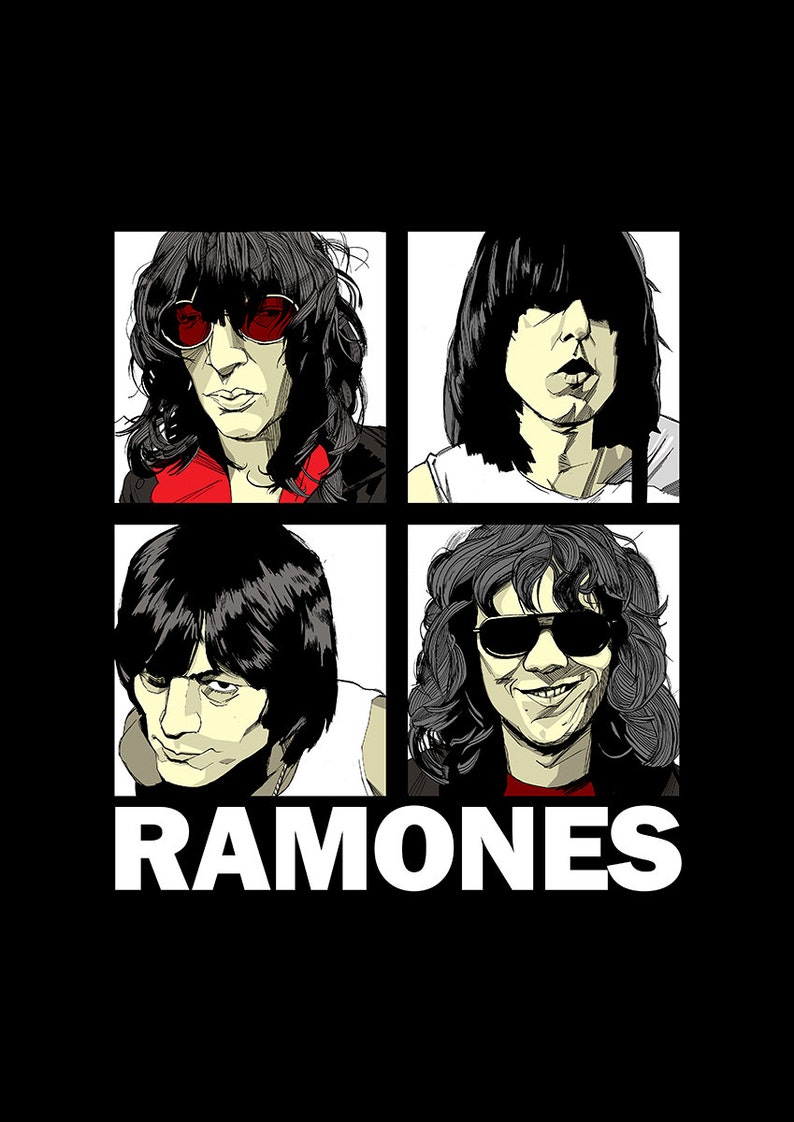 Ramones Band Poster Art Print - Etsy