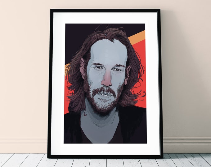 John Wick Keanu Reeves Original Oil Painting 7.8x9.8 - Etsy Canada