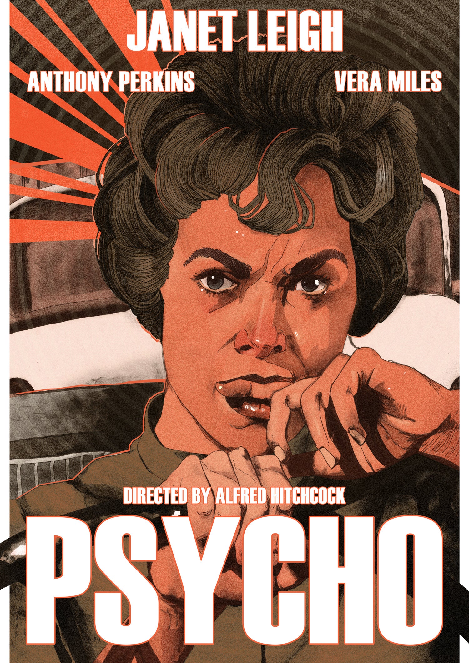 Psycho Movie Poster Print | Etsy