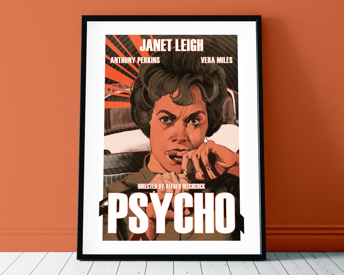 Psycho Movie Poster Print | Etsy