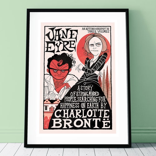 Jane Eyre Poster Illustrated Art Print - Etsy