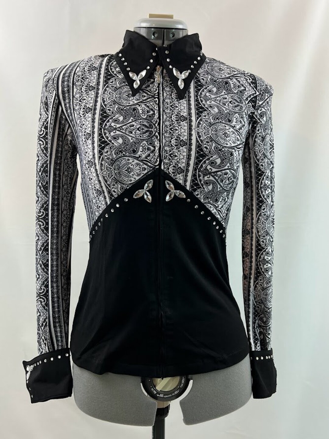 Medium Western Show Pleasure Rail Shirt Jacket Clothes Showmanship 8920
