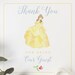 Belle Favor Tag, Beauty and the Beast Favor Tag, Watercolor Belle Favor ...