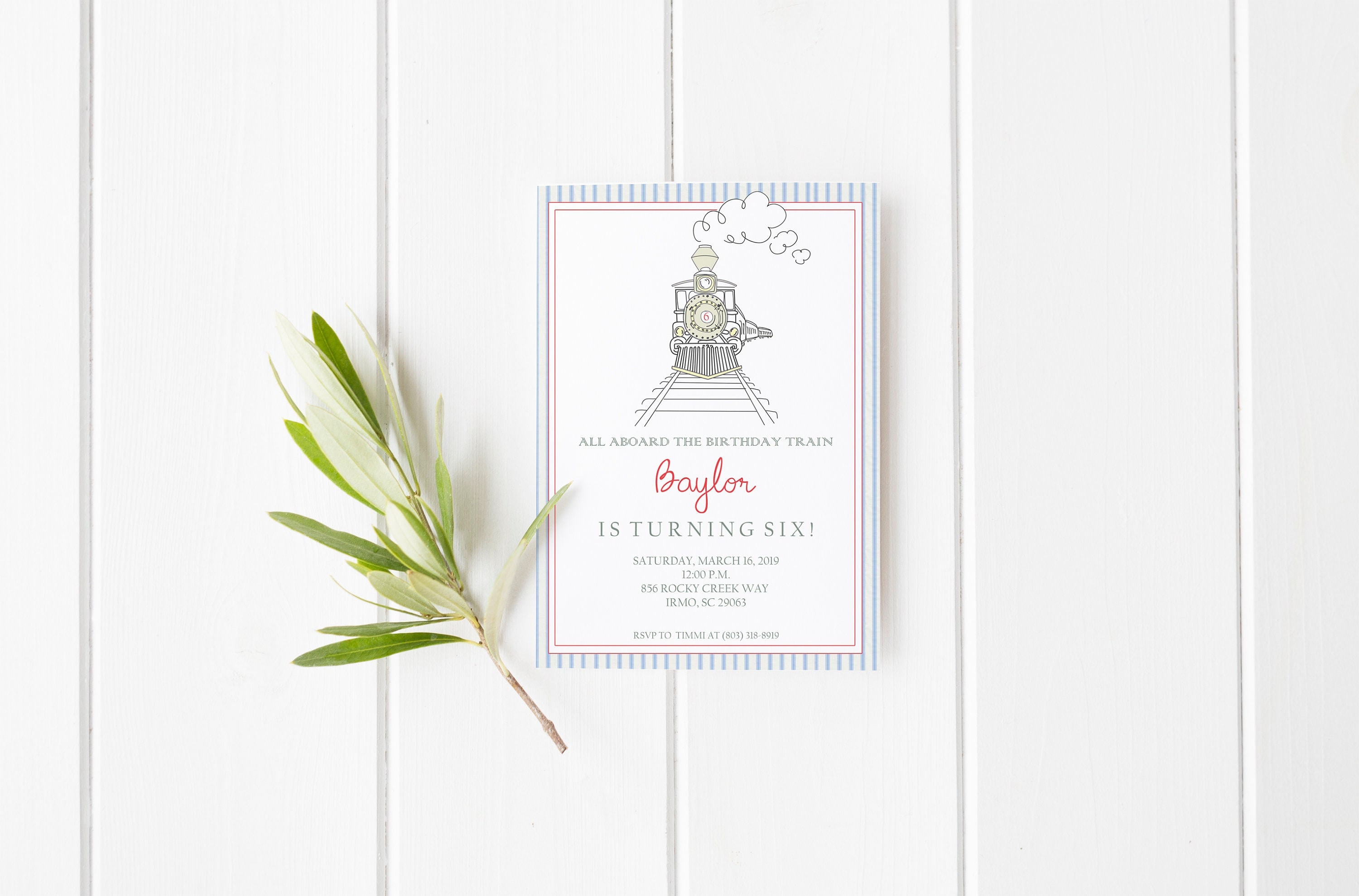 Train Invitation Classic Train Invitation Train Invite - Etsy
