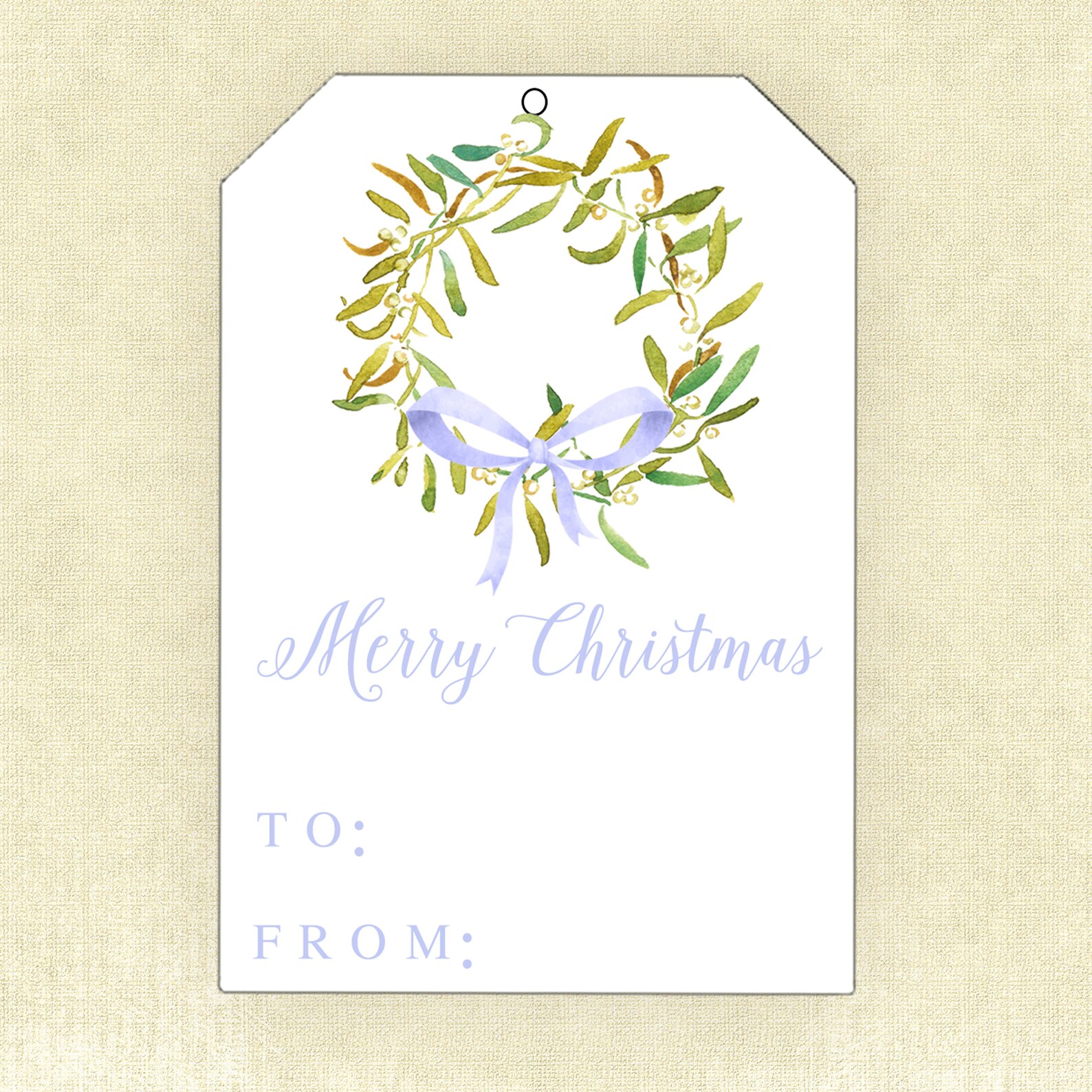 Watercolor Christmas Gift Tags Digital Gift Tag Printable - Etsy