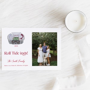 University of Alabama Christmas Card, Roll Tide Christmas Card ...