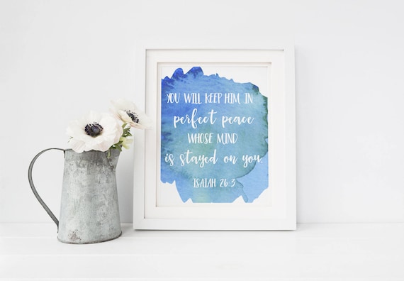 Watercolor Scripture Print Digital Print Watercolor Digital | Etsy