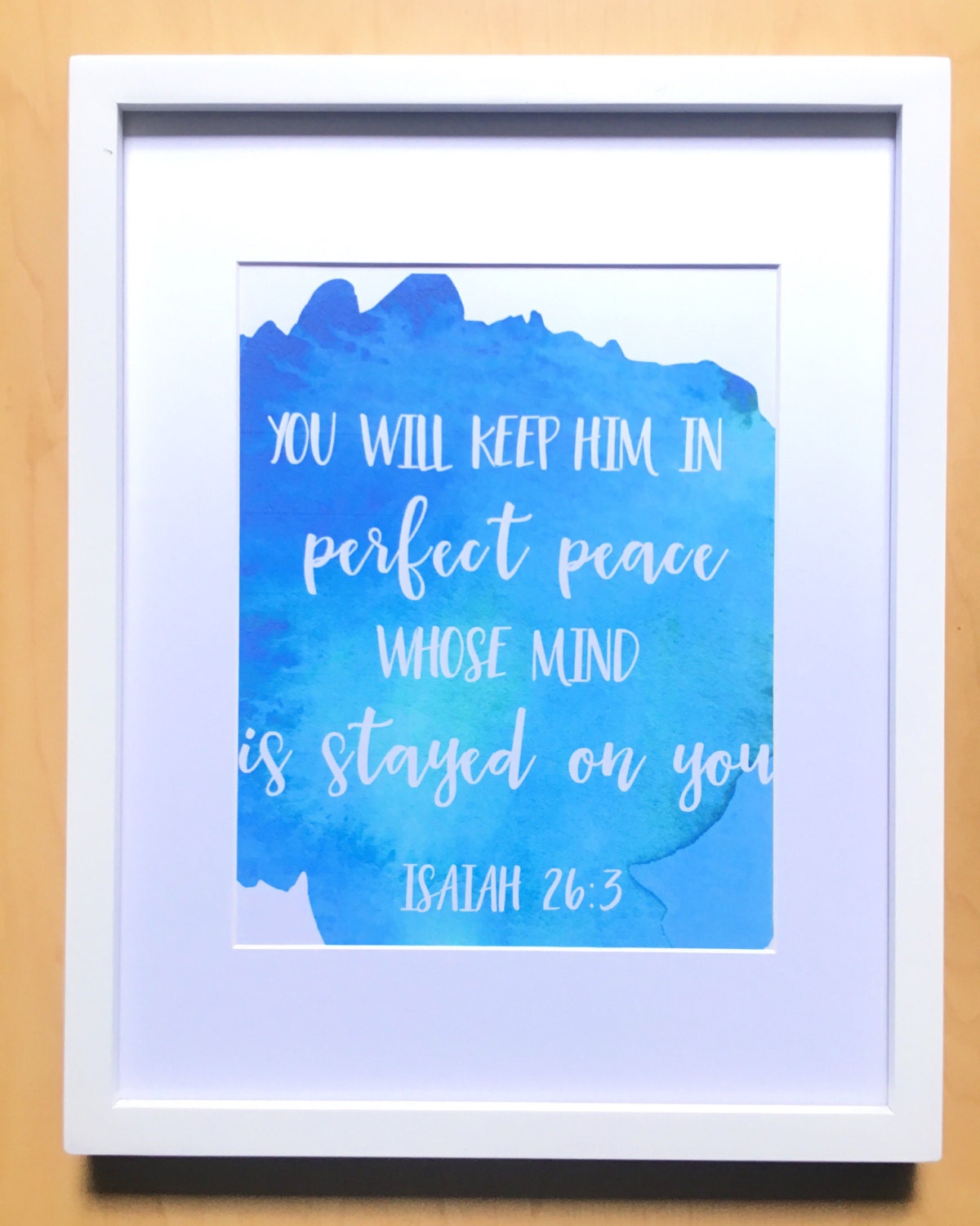 Watercolor Scripture Print Digital Print Watercolor | Etsy