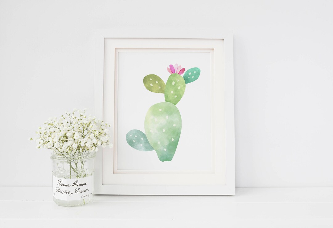 Watercolor Cactus, Cactus Print, Succulent Print, Cactus Art, Cactus ...