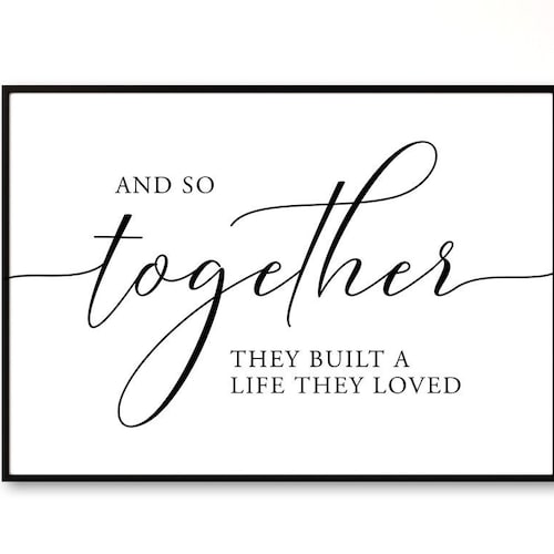 And so Together They Built A Life They Loved Svg Wedding - Etsy