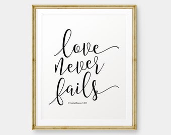 Love Bears All Things 1 Corinthians 13:7 Bible Verse art | Etsy