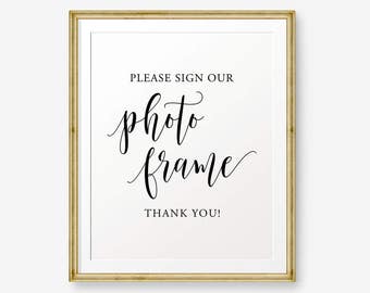 Sign our photo frame | Etsy