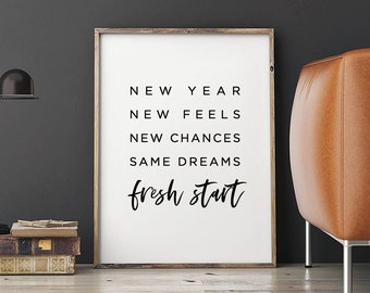 New Year Quote - Etsy
