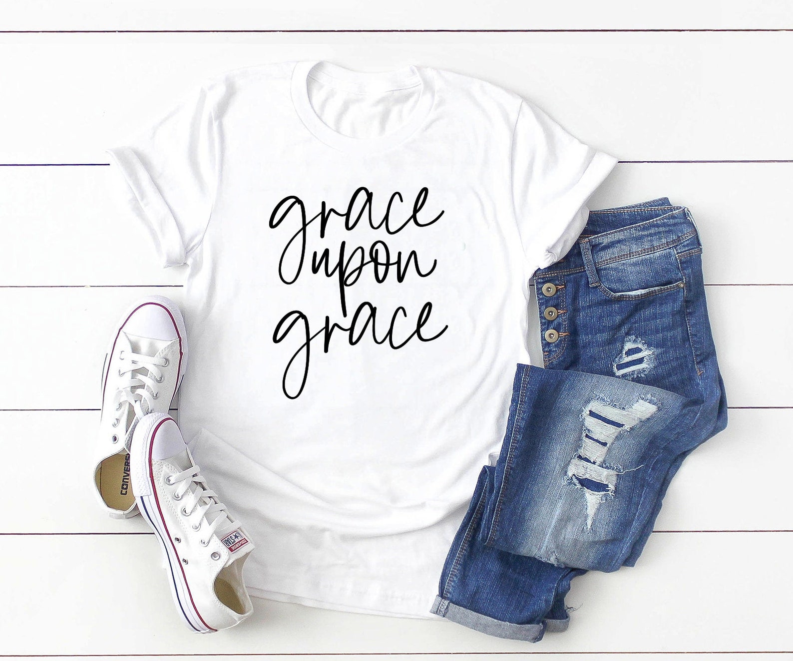 Grace Upon Grace Shirt Grace Shirt Women's Shirts | Etsy