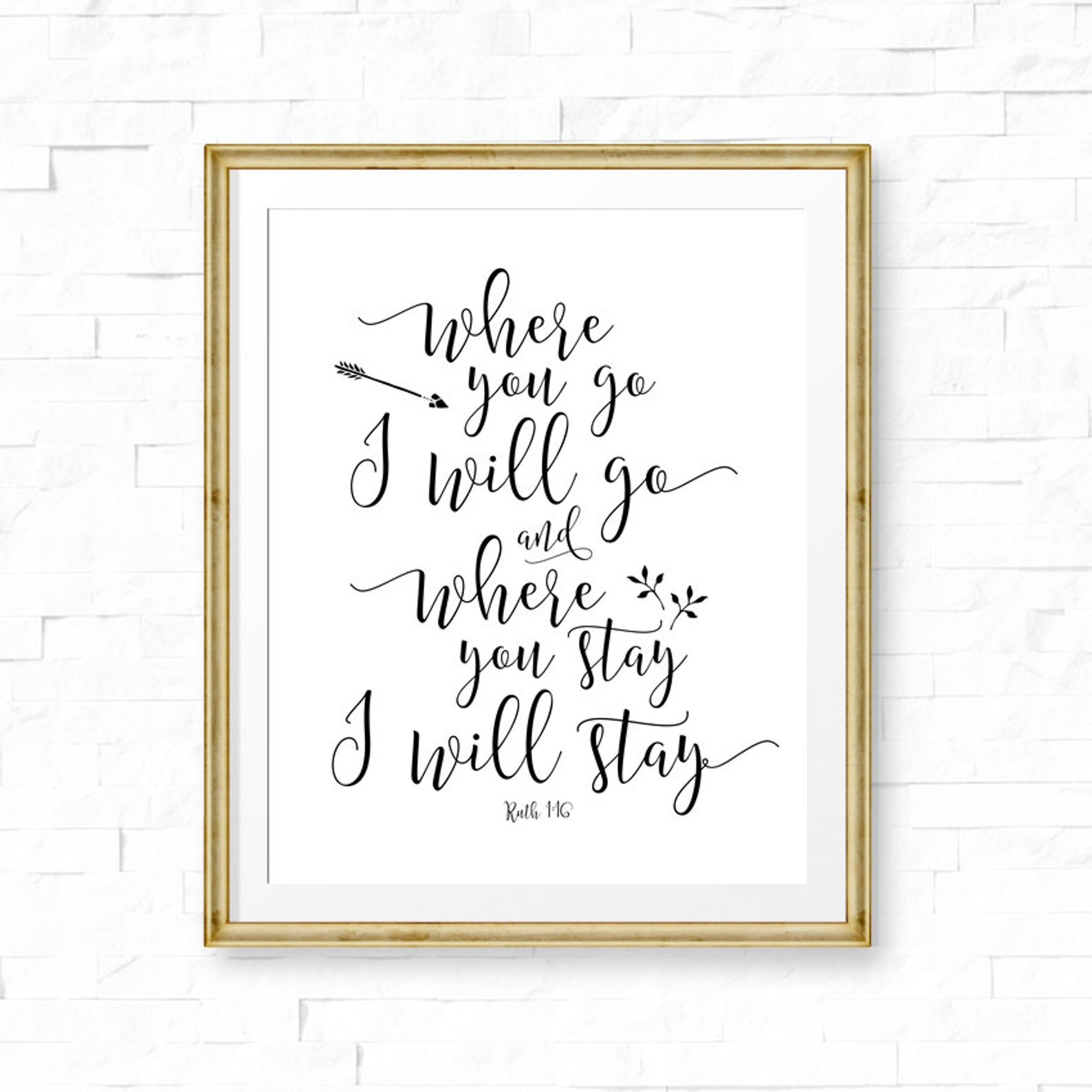Where You Go I Will Go ruth 1 16 Bible Verse Art Print Etsy where-you-go-i-will-go-ruth-1-16-bible-verse-art-print-etsy