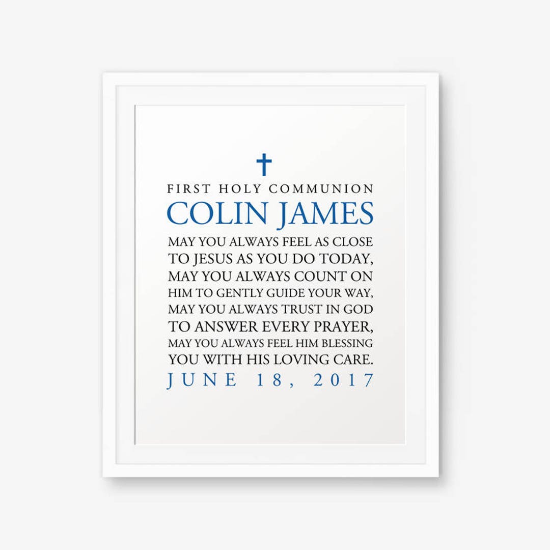 First Holy Communion Sign, Printable Sign, Boy Baptism, Girl Baptism ...