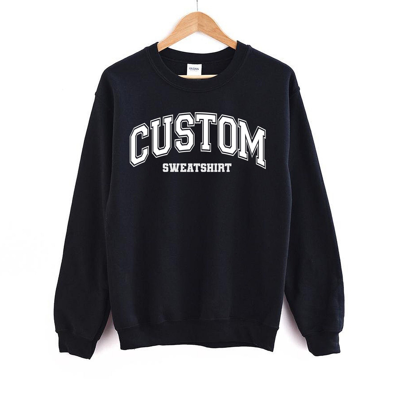 Custom Sweatshirt College Letters Sweatshirt Vintage - Etsy