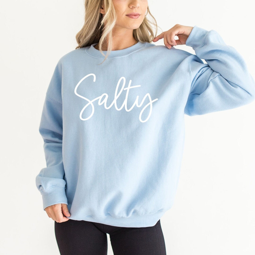 Salty Sweatshirt, Beach Sweatshirt, Summer Sweatshirt, Vacation ...