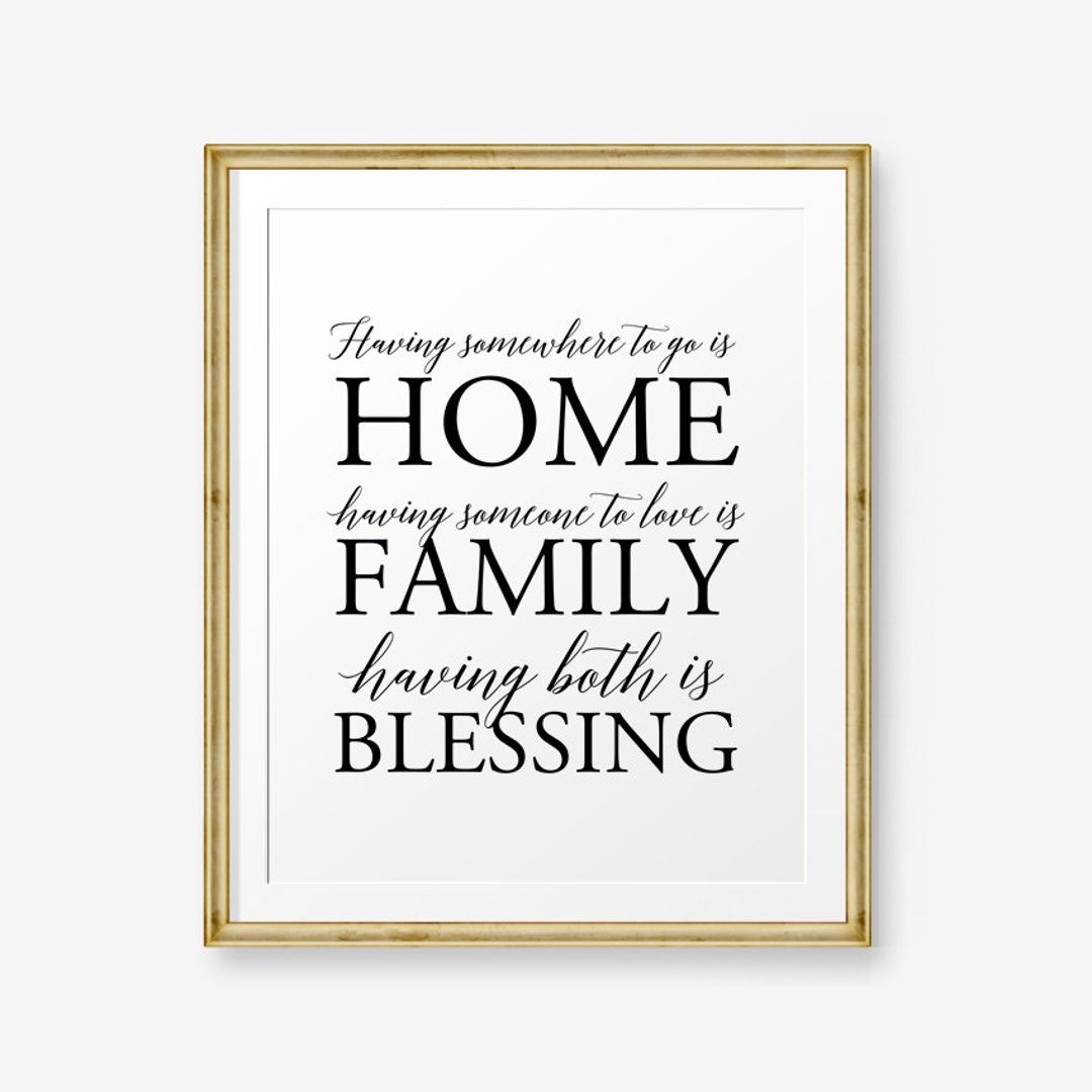 Entry Wall Quote Home Family Blessing Home Decor Wedding - Etsy