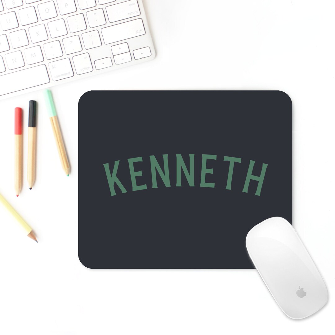 Personalized Office Decor Mouse Pad, Custom Name Mousepad, Men Mouse ...
