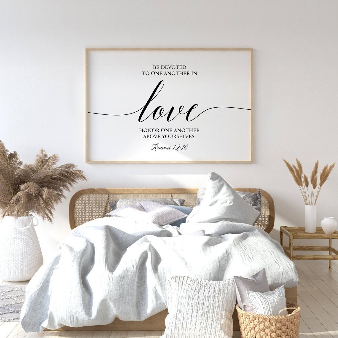 Bible Verses Printable Romans 12:10 Be Devoted to One | Etsy