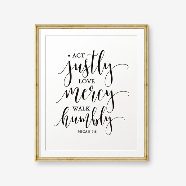 Act Justly - Etsy