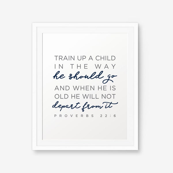 Proverbs 22 6 - Etsy