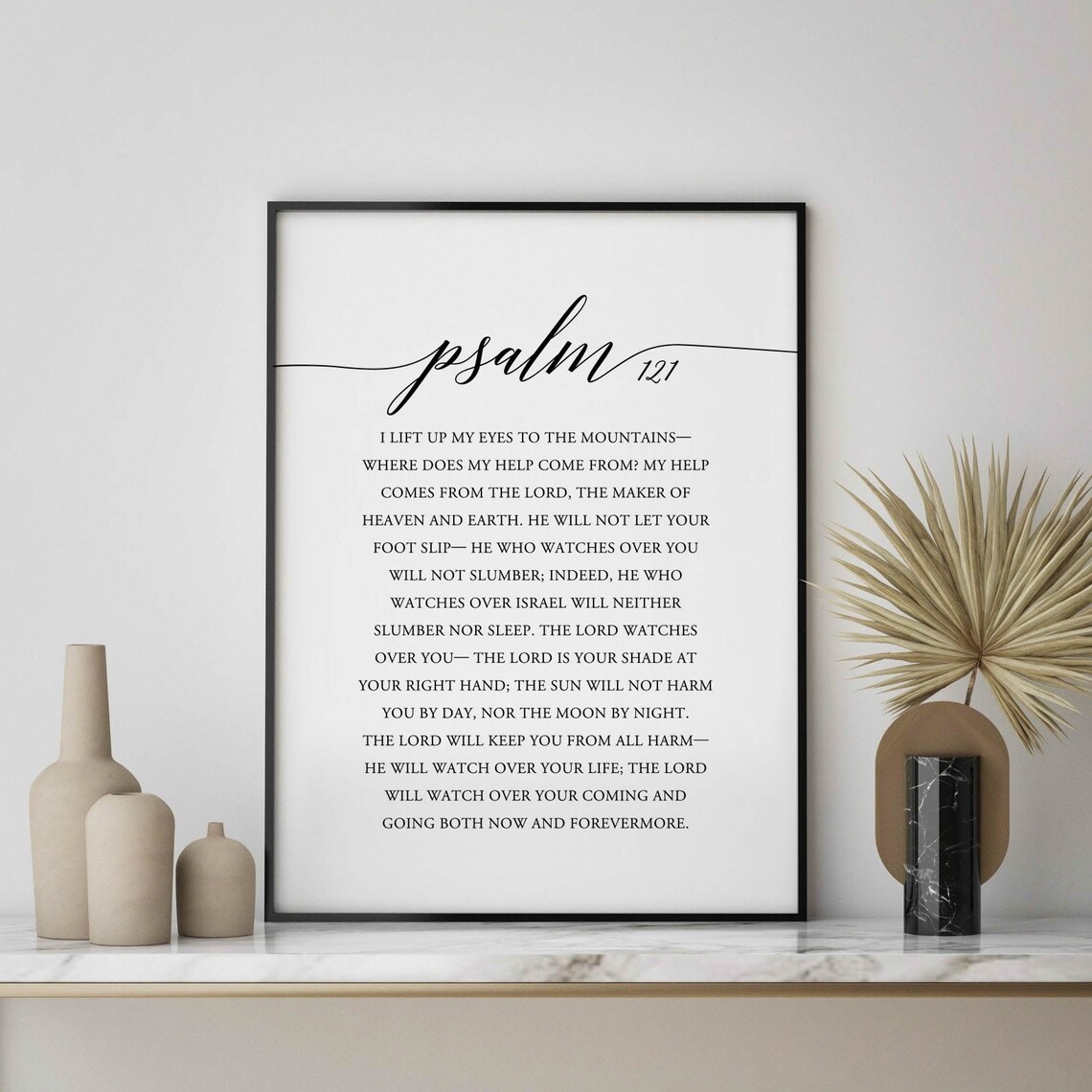 Bible Verse Printable Psalm 121 Printable Scripture Wall | Etsy