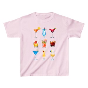 Cocktails Graphic Baby Tee, Cocktail 90s Baby Tee, Women's Fitted Tee ...
