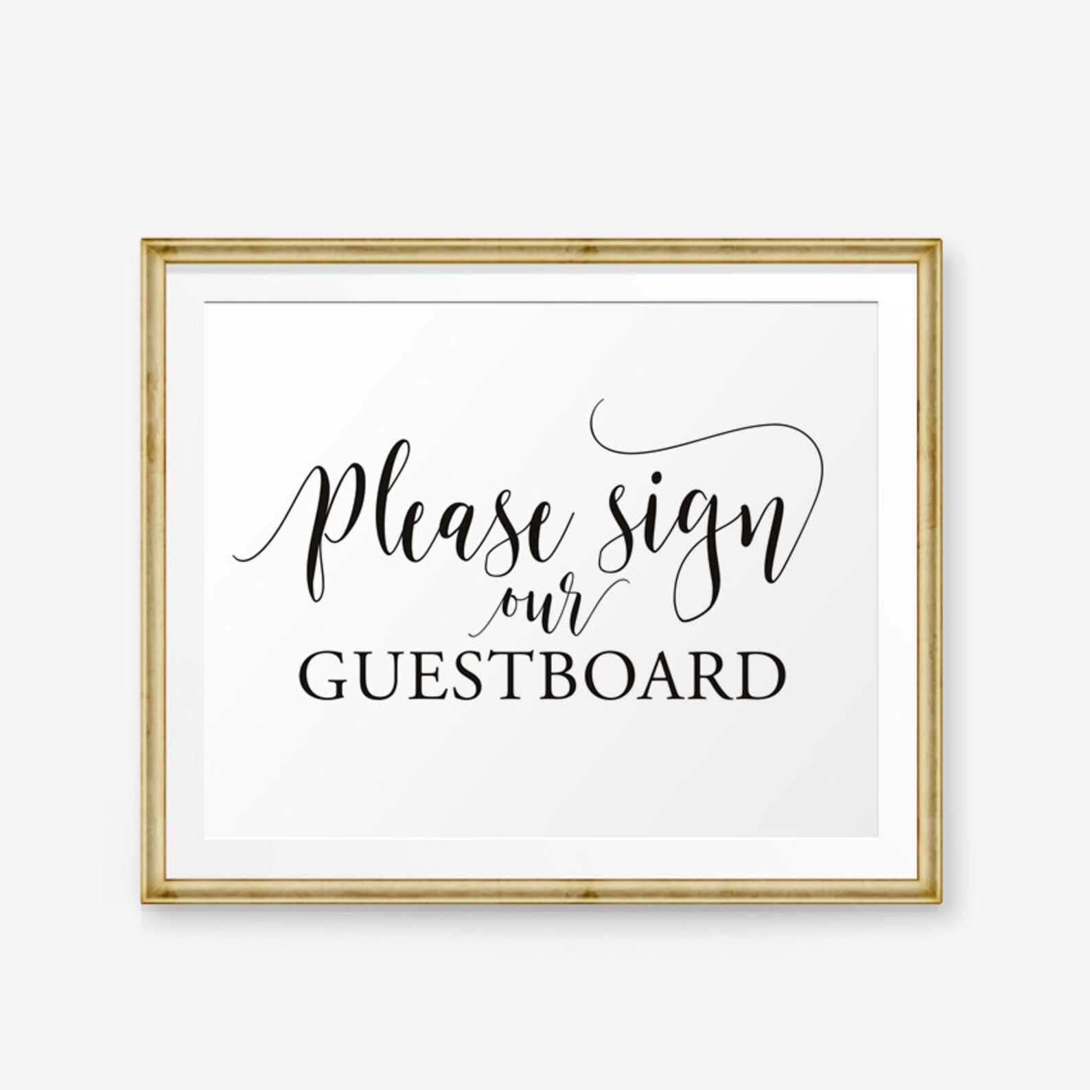 Wedding Guestboard Sign Printable Please Sign Our Guestboard | Etsy