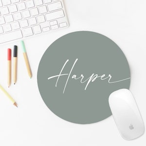 Personalized Office Decor Mouse Pad, Custom Name Mousepad, Custom Mouse ...