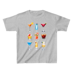 Cocktails Graphic Baby Tee, Cocktail 90s Baby Tee, Women's Fitted Tee ...