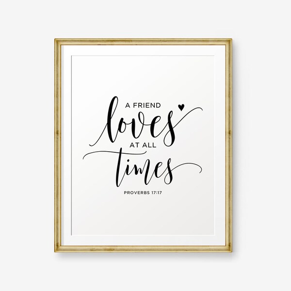 Proverbs 17 17 - Etsy