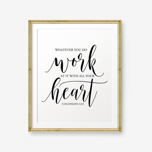 Colossians 3 23 - Etsy
