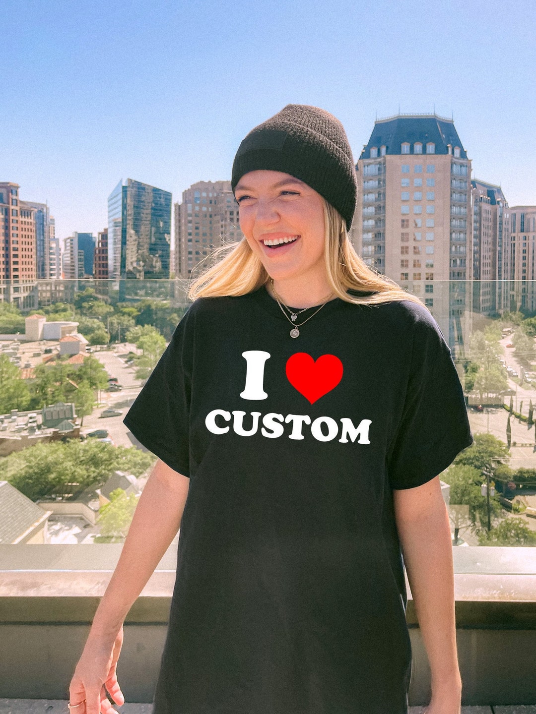 I Love Custom T-shirt, I Heart Custom Shirt, I Love Custom Tee ...