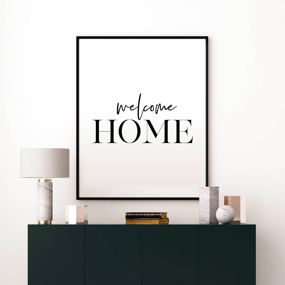 Welcome Home Printable, Welcome Home Sign, Home Decor, Housewarming ...