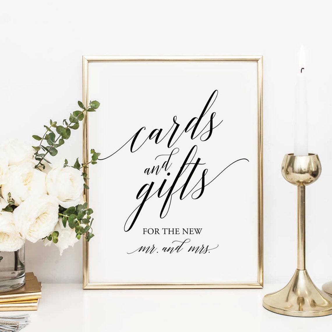 Cards & Gifts Sign Wedding Sign Printable Art Wedding Decor | Etsy