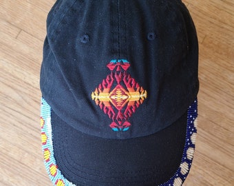 Native American (ojibwe) Beaded Cap - Etsy