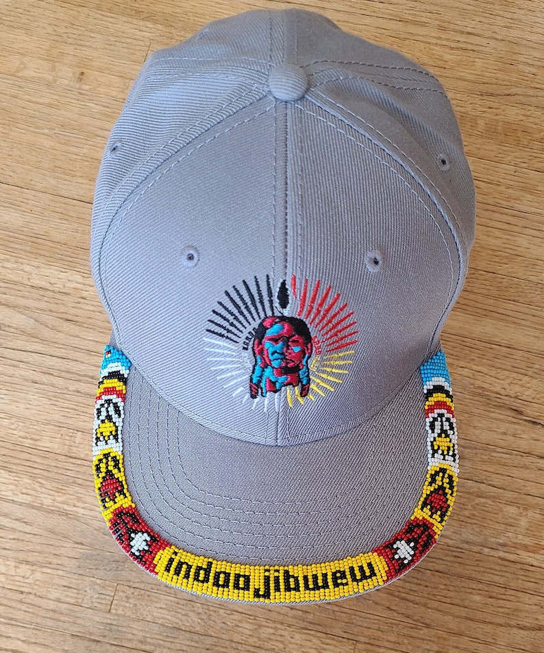 Native American (ojibwe) Beaded Cap - Etsy