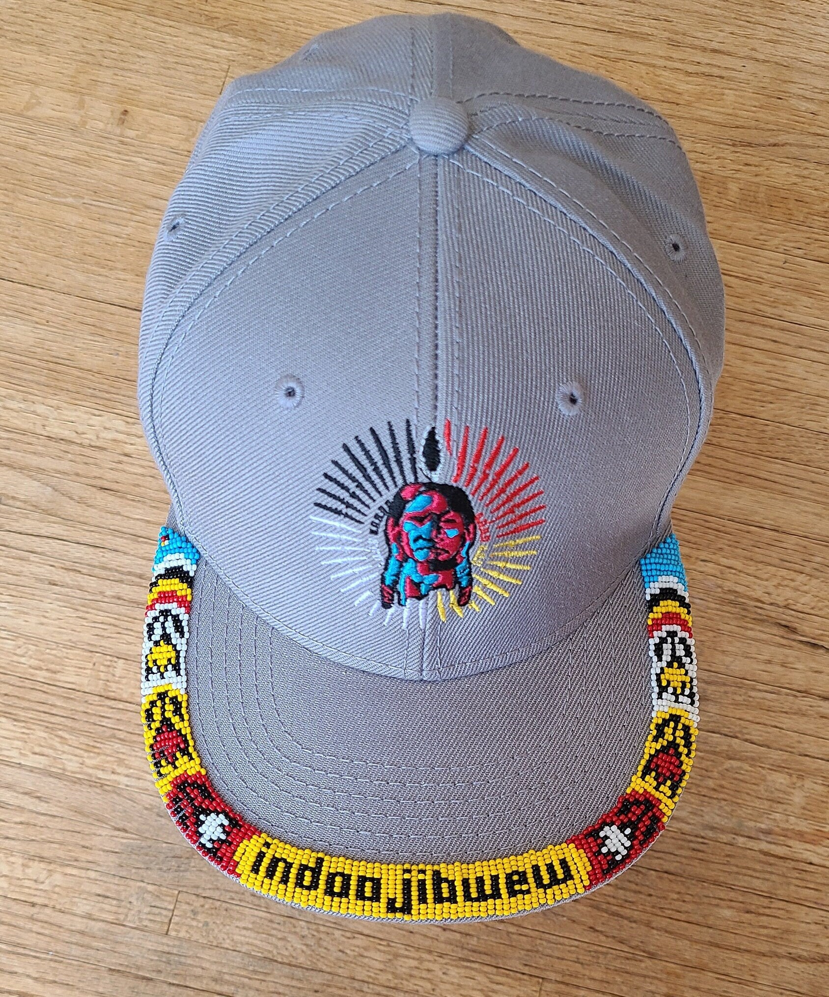 Native American (ojibwe) Beaded Cap - Etsy