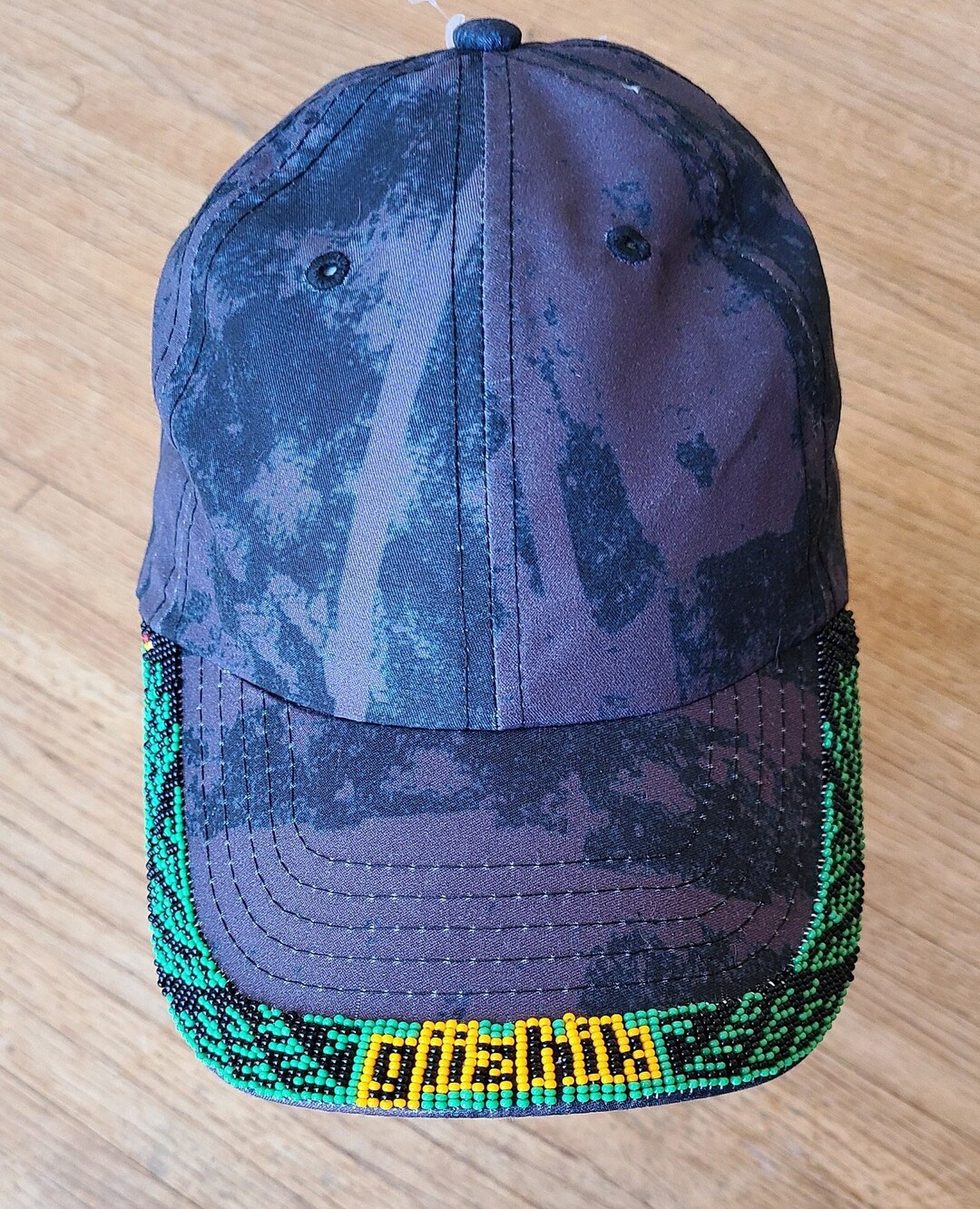 Native American ojibwe Beaded Pendleton Cap - Etsy