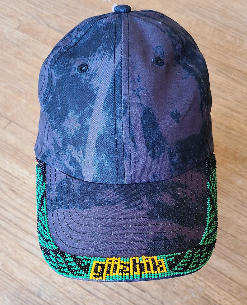 Native American (ojibwe) Beaded Pendleton Cap - Etsy