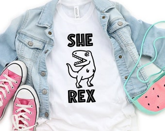 Girl T Rex Shirt, Girl Dinosaur, Girl T-rex Girl Shirt, Dinosaur Shirt ...